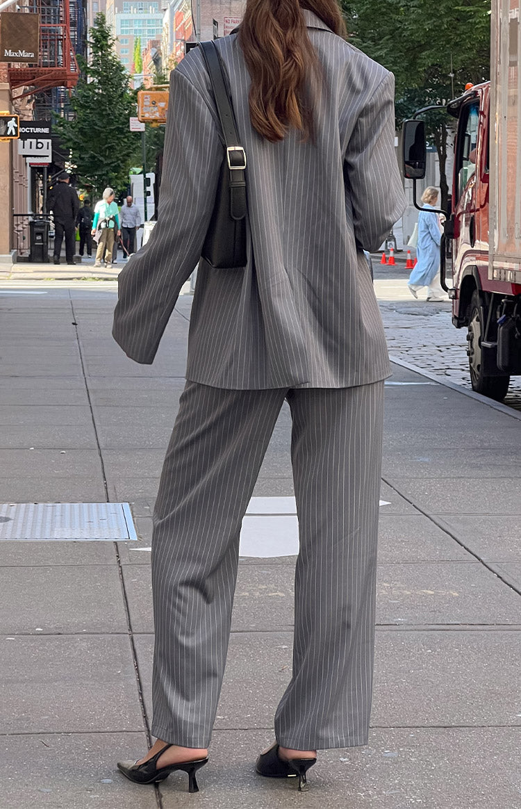 Louis Grey Striped Pants – Beginning Boutique NZ