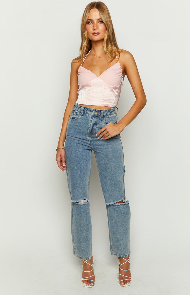 Sashay Pink Corset Crop Top – Beginning Boutique NZ